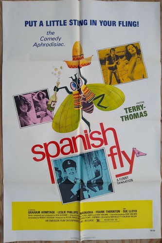 Spanish Fly Vintage 1976 Leslie Phillips Original 1 Sheet Movie Poster ...