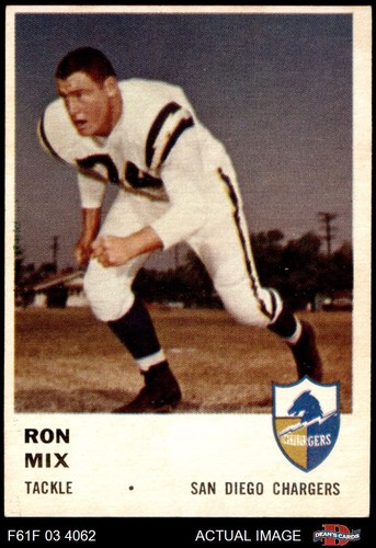 1961 Fleer #162 Ron Mix Chargers HOF Southern California 5 - EX | eBay