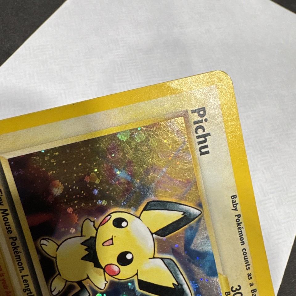 Pichu 1st Edition Neo Genesis Holo Rare MP Condition Pokemon TCG Wotc ...