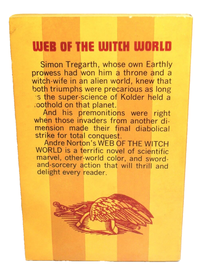 Andre Norton Web of The Witch World Counter Magic with Mind 1964 FIRST ...