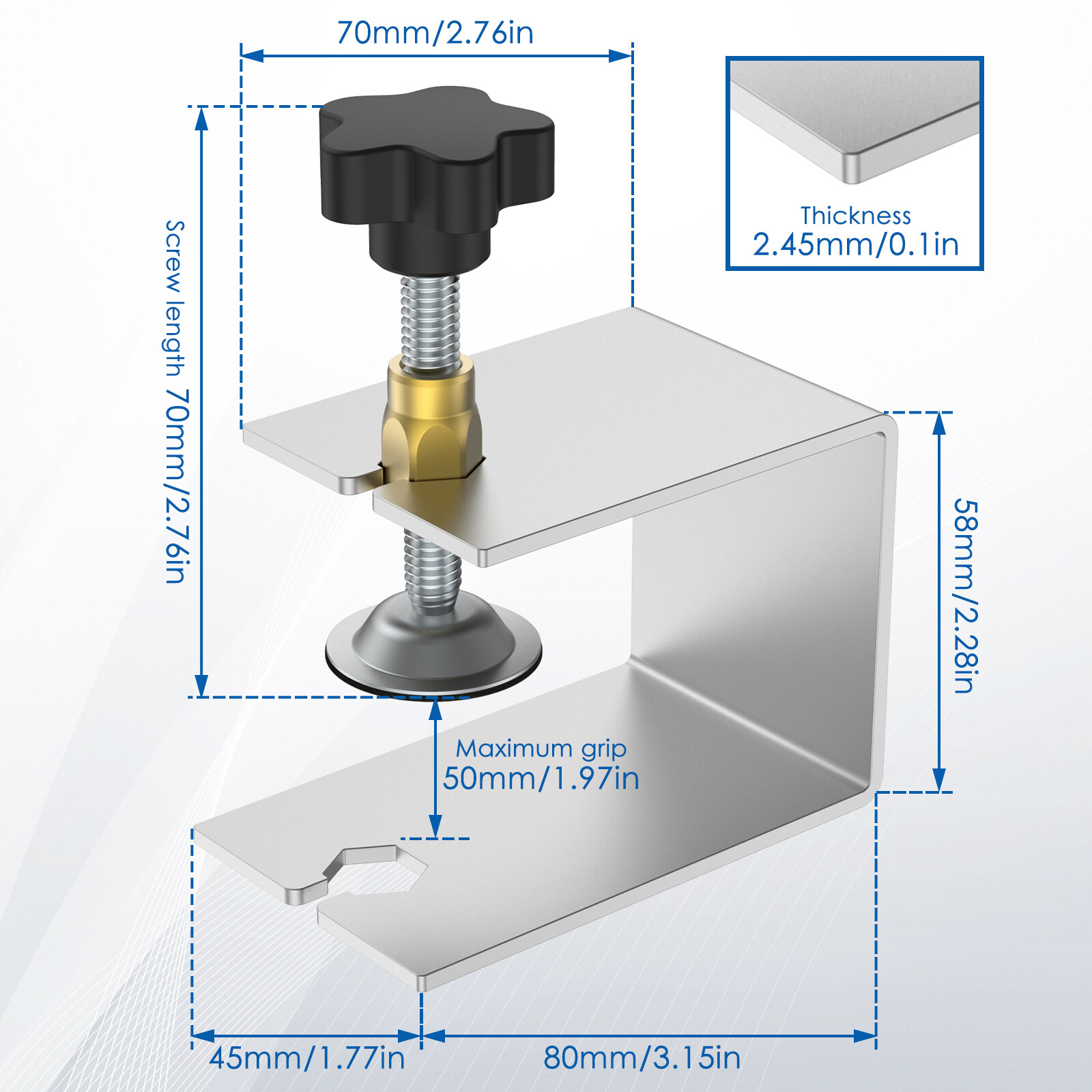 2/4Pcs Cabinet Installation Clamp Stainless Steel Drawer Fixing Clip 💟 ...