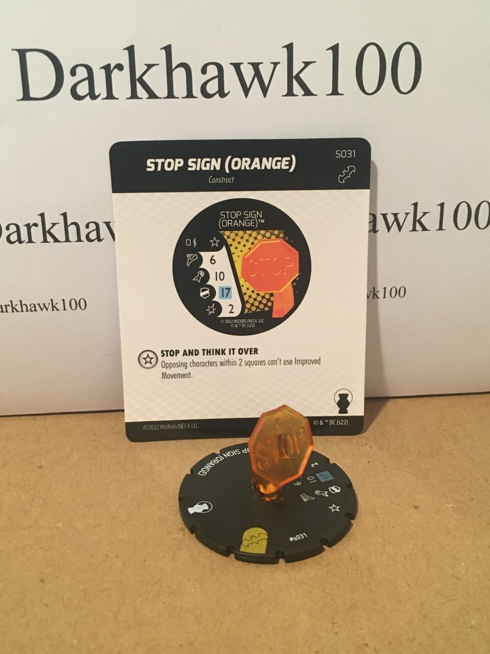 Heroclix Stop Sign (Orange) s031 DC Batman Team-Up Special Object ...