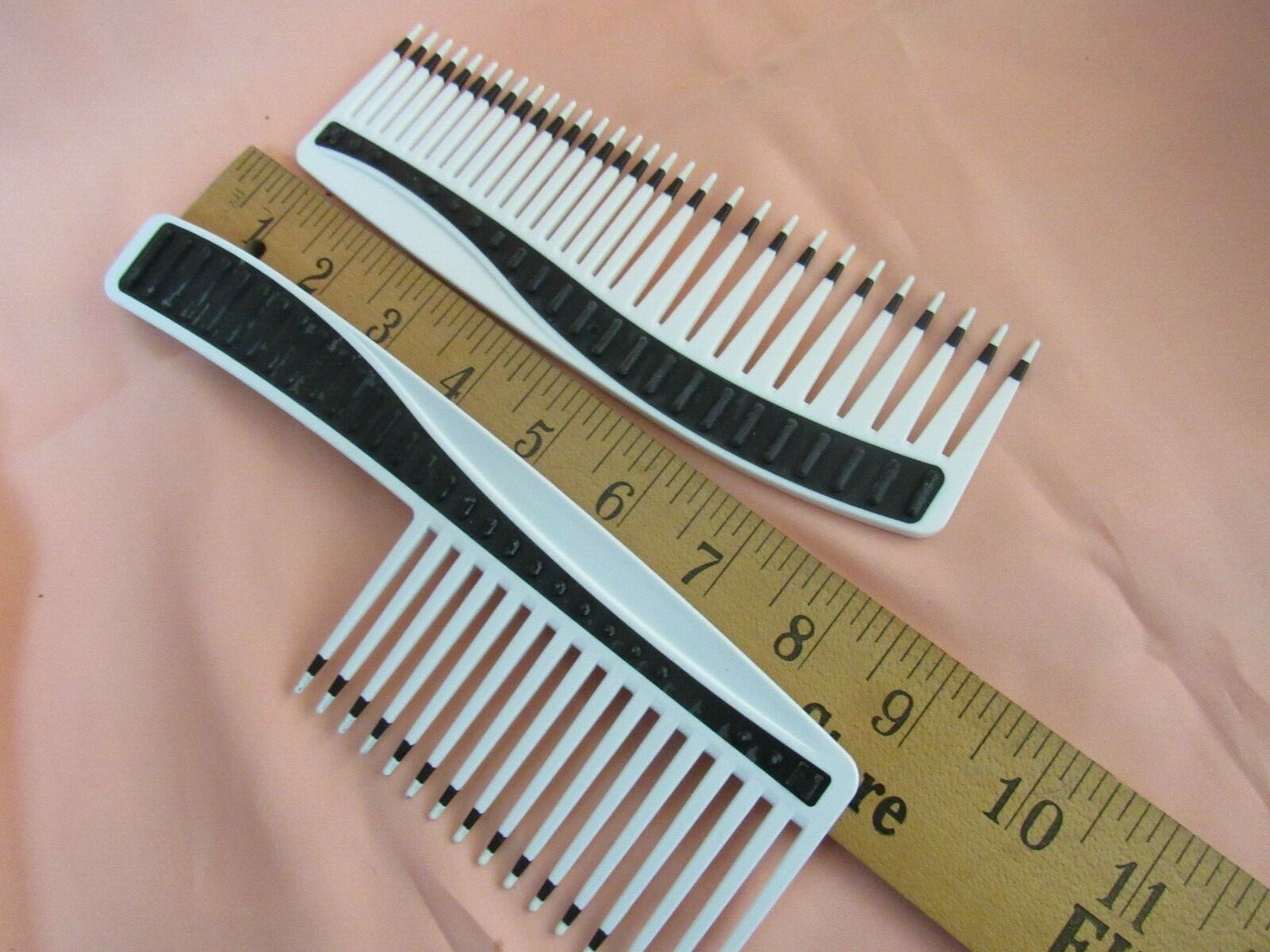 Mebco Double Volume Detangler Comb / High Volume ~2 PCS~ Black n' White ...