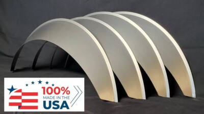 Universal Metal Fender Flares Style 4: 3.5" Wide, 4-piece set (hand ...
