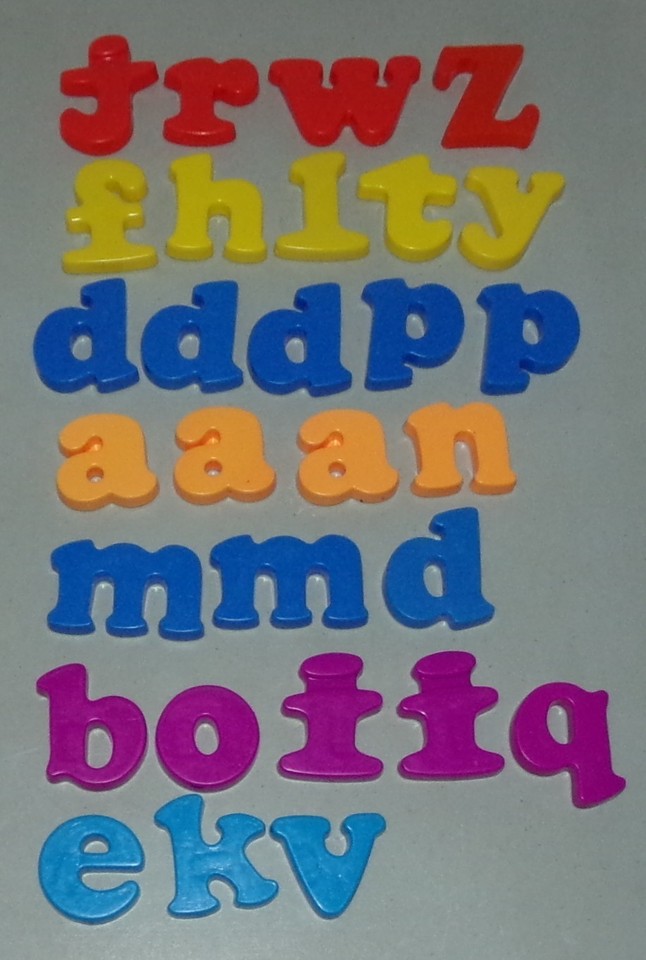 151 Upper Lower Case Magnetic Plastic Letters Partial Lots Alphabet ...