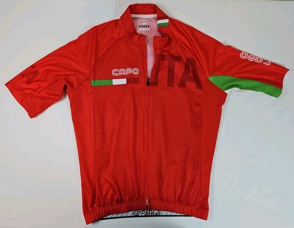 Capo Italian Cycling Jersey-Full Zip-Made in Italy- Mens XL-Italian ...