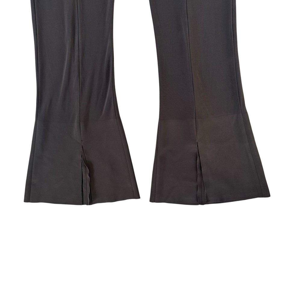NWT Norma Kamali Spat Leggings Split Hem Pull On Pants in Espresso Size ...