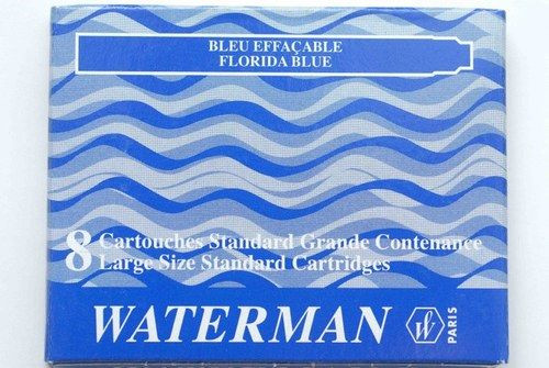 Waterman Fountain Pen Ink Cartridges Florida Blue New In Box Original ...