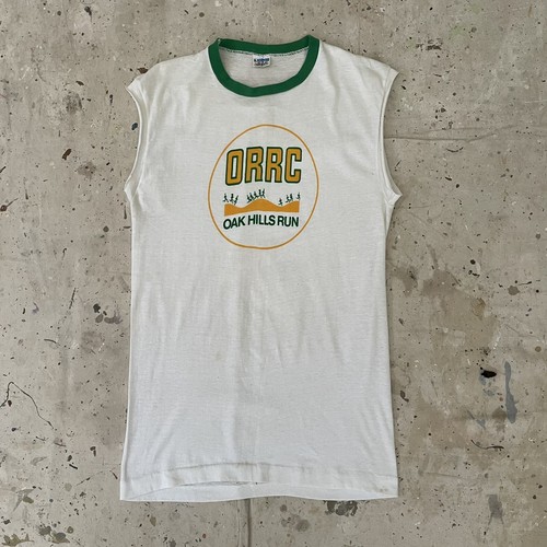 Vintage 80’s Champion Blue Bar OORC Oak Hills Run Cut Off Single Stitch ...