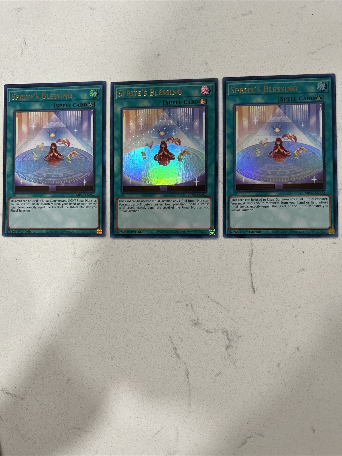 3x Sprite's Blessing 1st Edition Ultra Rare MP22-EN252 Yu-Gi-Oh! | eBay
