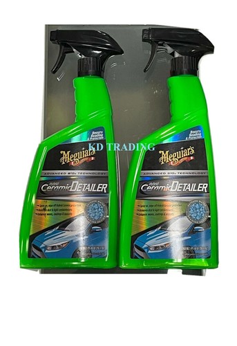 (2pk) Meguiras car hybrid ceramic detailer mist & wipe extreme water ...