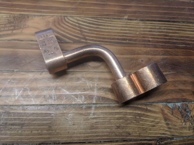 Burndy Copper Compression Connector - 3/4" Ground Rod - 2AWG | eBay