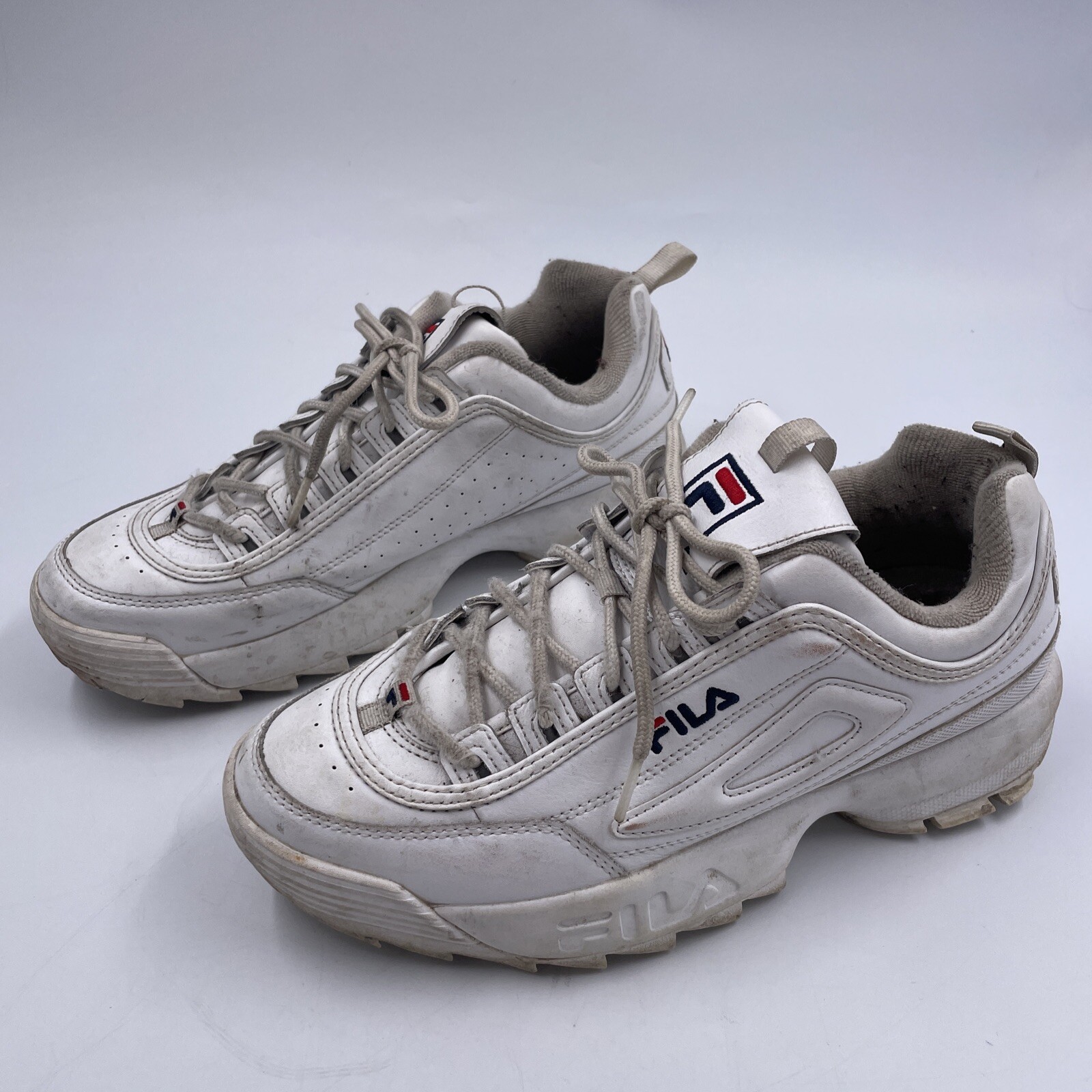 Fila Disruptor White Mid Top Sneakers Men's Size 9 1/… - Gem