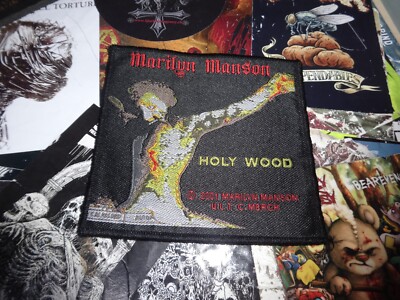 Marlin Manson Woven Patch Holy Wood 2001 Official Merchandise Misfits ...