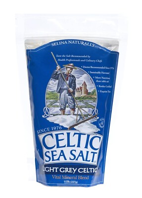 Light Grey Celtic Sea Salt - Resealable Bag - Additive-Free - Perfect ...