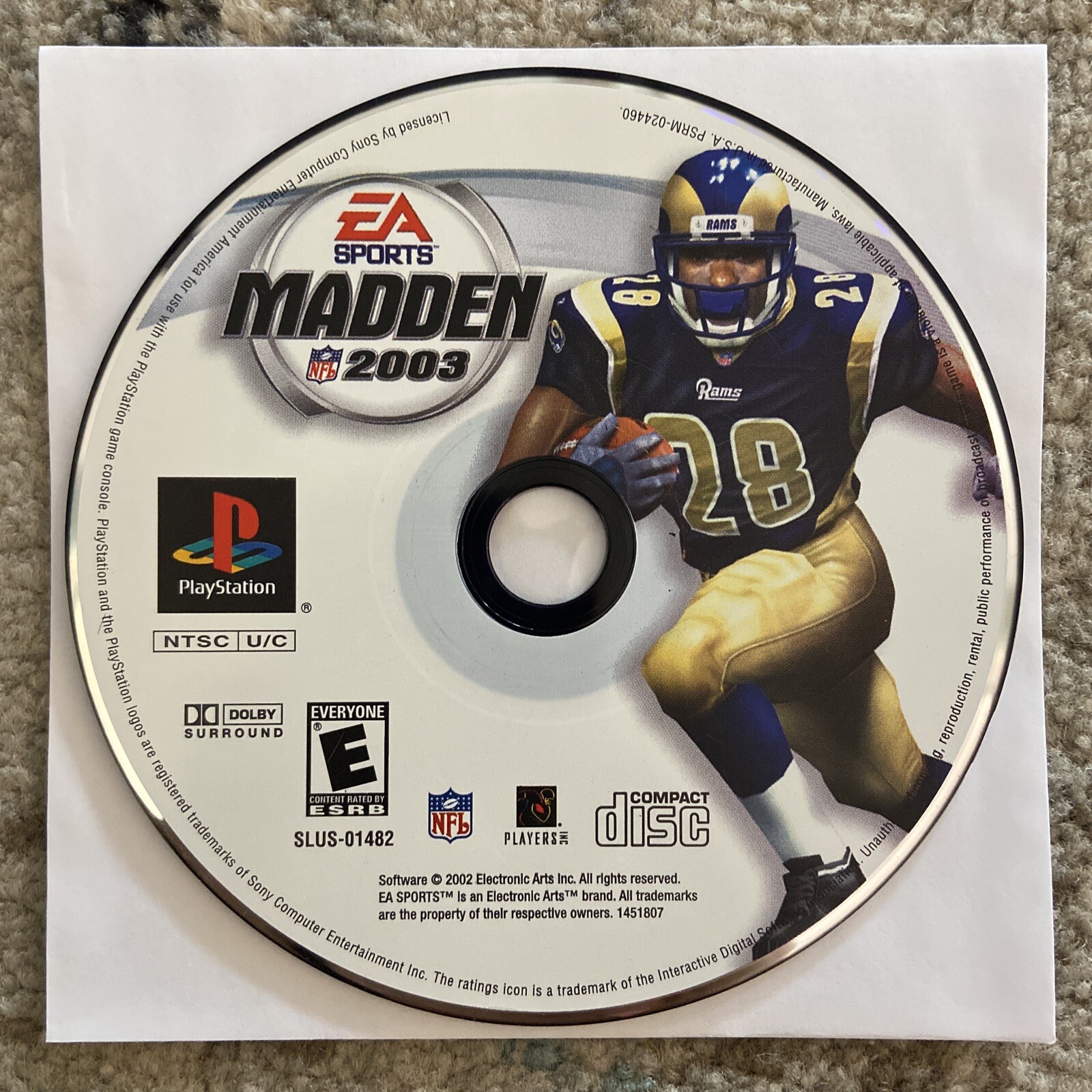 🔥 Madden NFL 2003 (PlayStation 1 PS1, 2002) Mint Disc Only! See ...