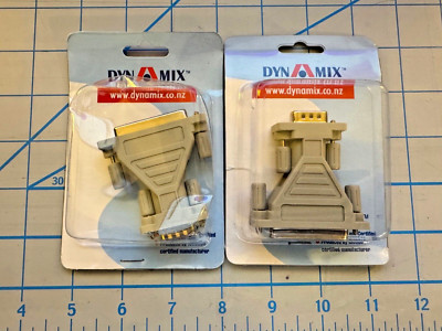 Dynamix DB9M/DB25F Serial/AT Modem Mouse Adapter DB9 Male/DB25 Female ...