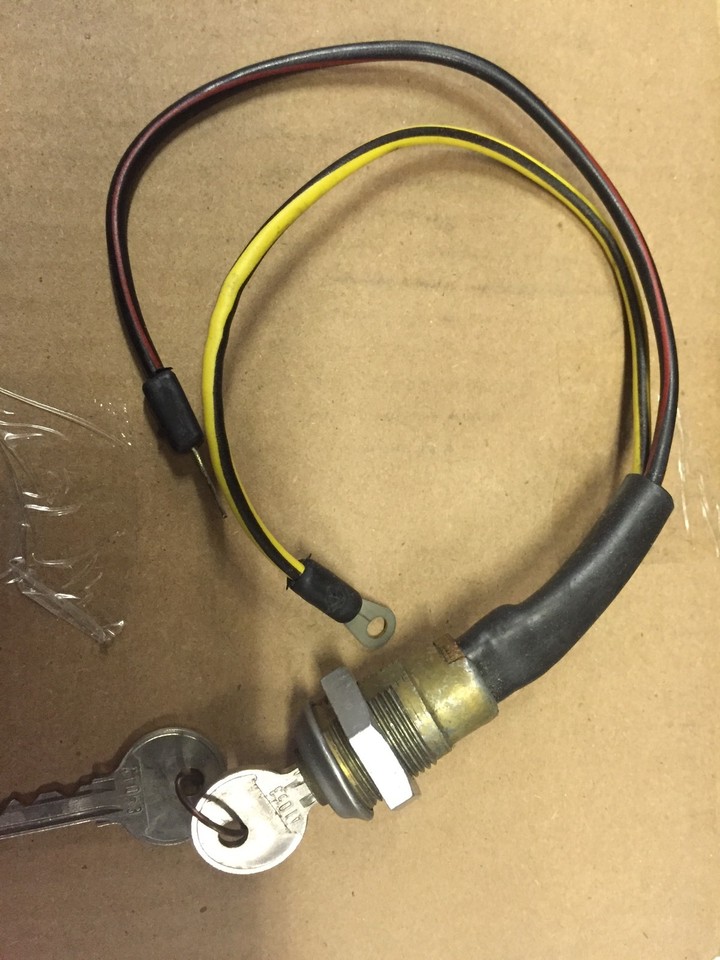 2 Wire On/Off Switch Key Retaining When On NOS 3/4 Inch Hole | eBay