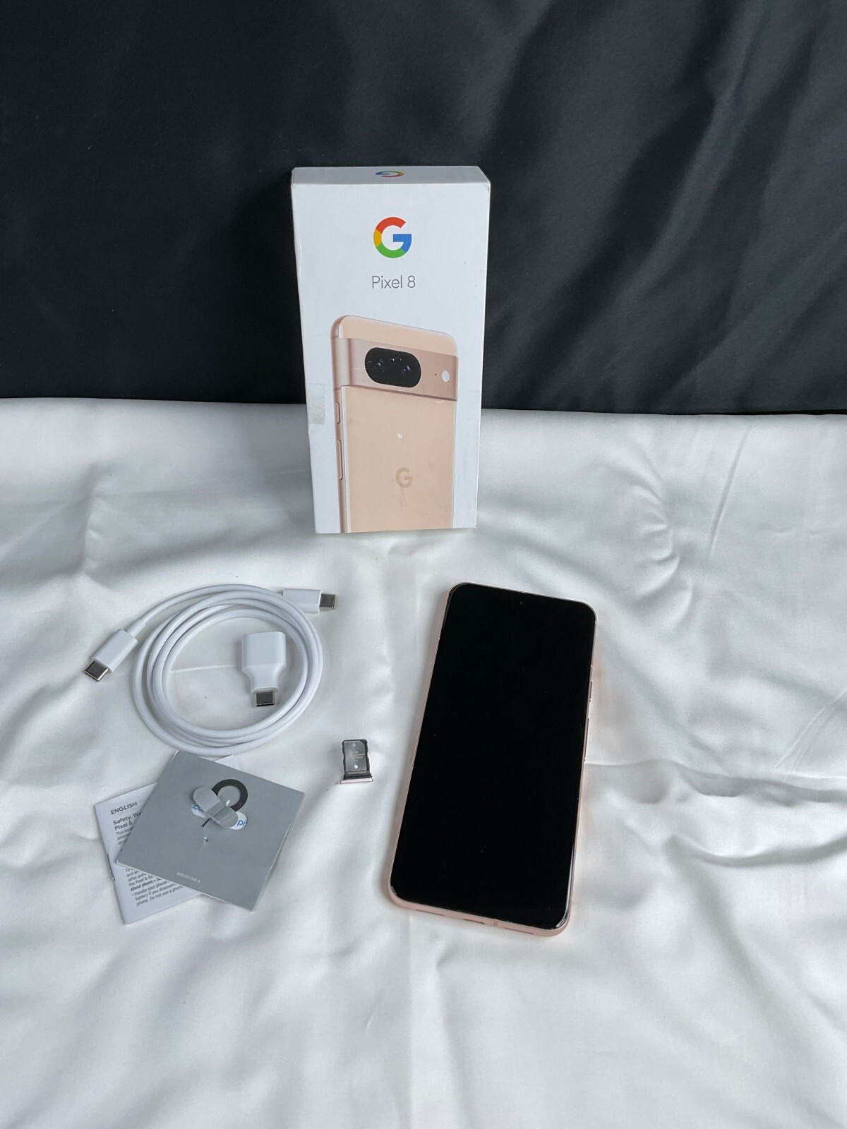 Google Pixel 8 G9BQD Rose 12GB RAM 128GB Storage Android Smartphone 6.2 ...