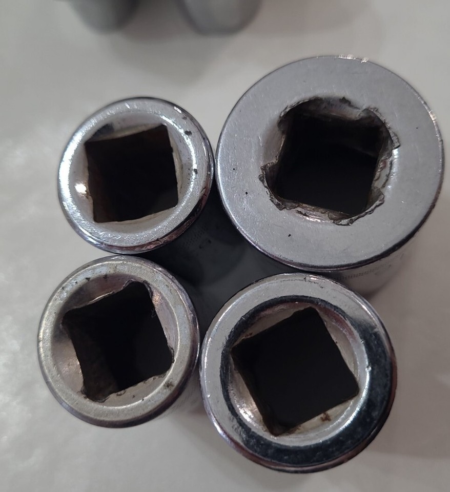 1/2" Drive 12 point Easco Sockets Tools Vintage USA Made Socket Old ...