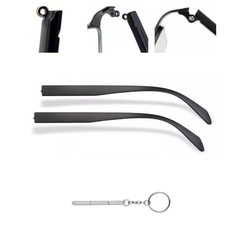 Glasses Frame Replacement Temple Arm 8mm Eyeglasses Repair Replacement ...