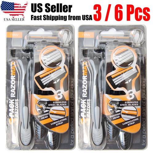 Razor Shaver Razors BLACK Smooth Shaving Razor for Men Women (3~6 Pcs ...