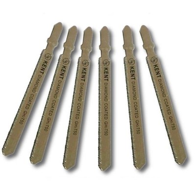 Kent 6 Pack 4" T-Shank Diamond Coated Jig Saw Blades Grit 50 | eBay