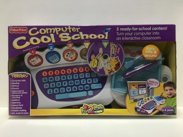 Fisher- Fun-2-learn Preschool Computer Cool School Ages 3 . for sale ...
