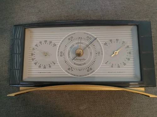 Vintage Airguide Desktop Weather Station Barometer Temperature Humidity ...