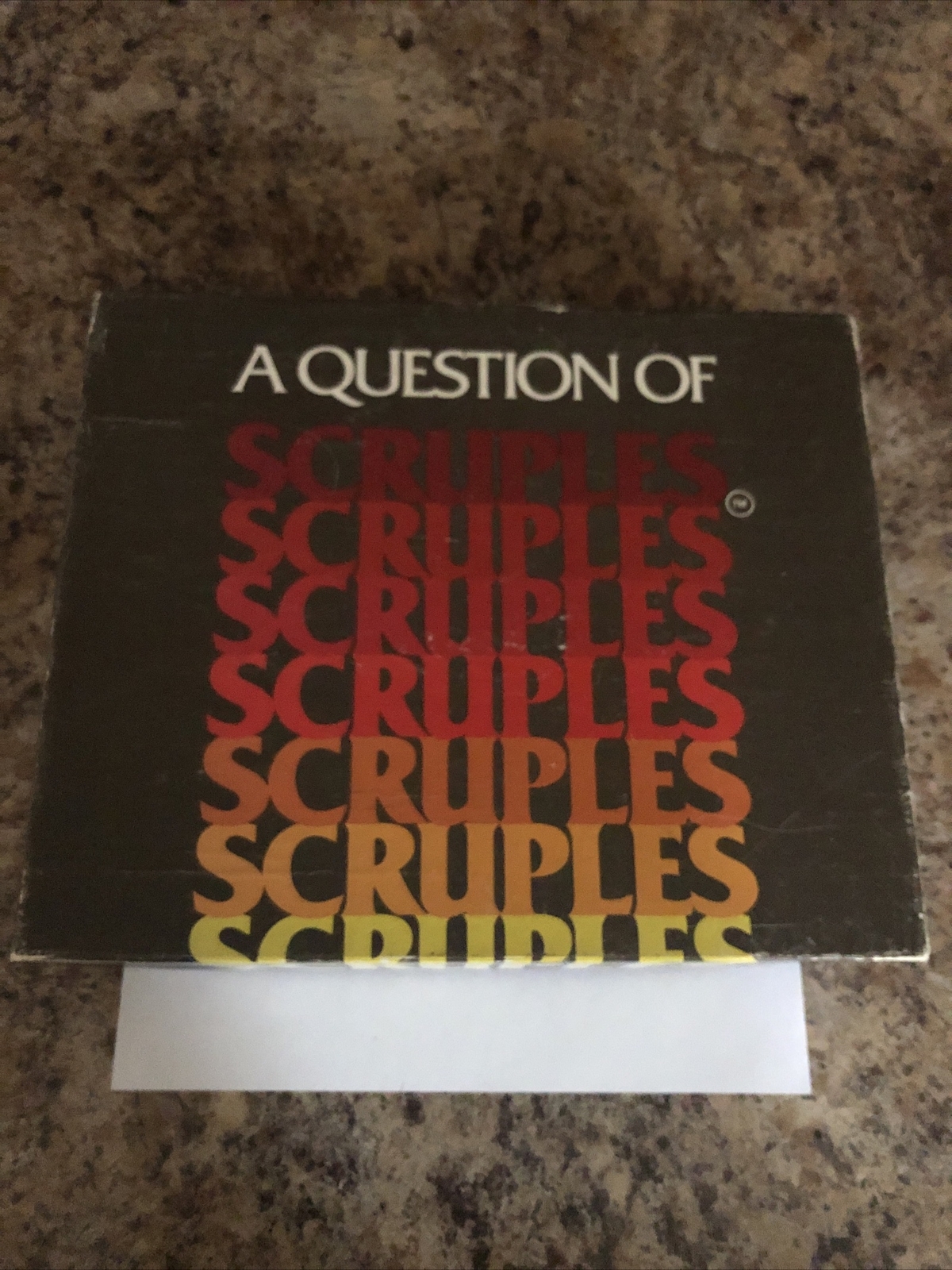 A Question of Scruples Vintage 1984 The Game of Moral Dilemmas PARTY ...