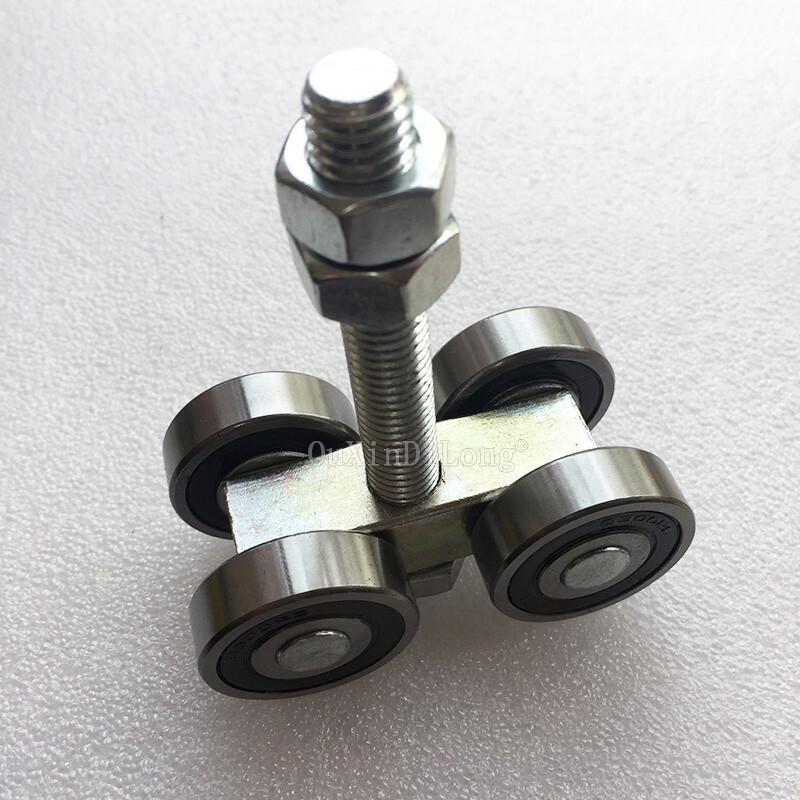 4PCS Industrial Heavy Sliding Door Rollers Hanging Rail Wheel Pulleys ...