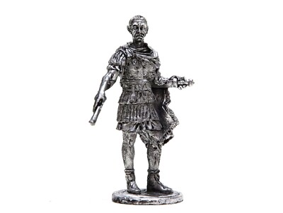 tin 54mm Rome. Imperator Gaius Julius Caesar 1:32 Scale Pewter ...