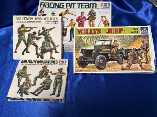 Tamiya Racing Pit Military Miniatures Italeri Willies Jeep Model Kits ...