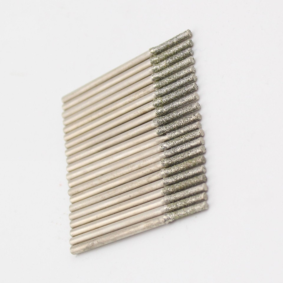 20Pcs 2.0mm diamond coated hole saw drill Solid bits for Jewelry Gems ...