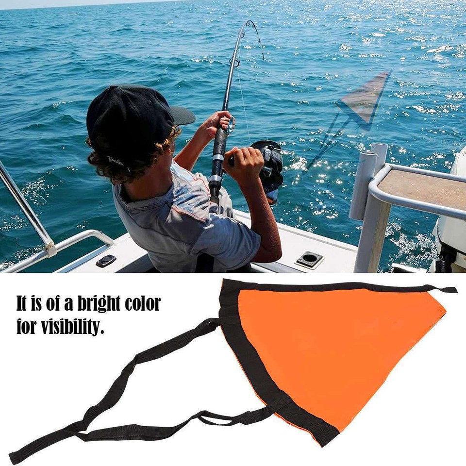 24"/32" Drift Sock Sea Anchor Drogue, Sea Brake Fits Boats Up To 15'/20 ...