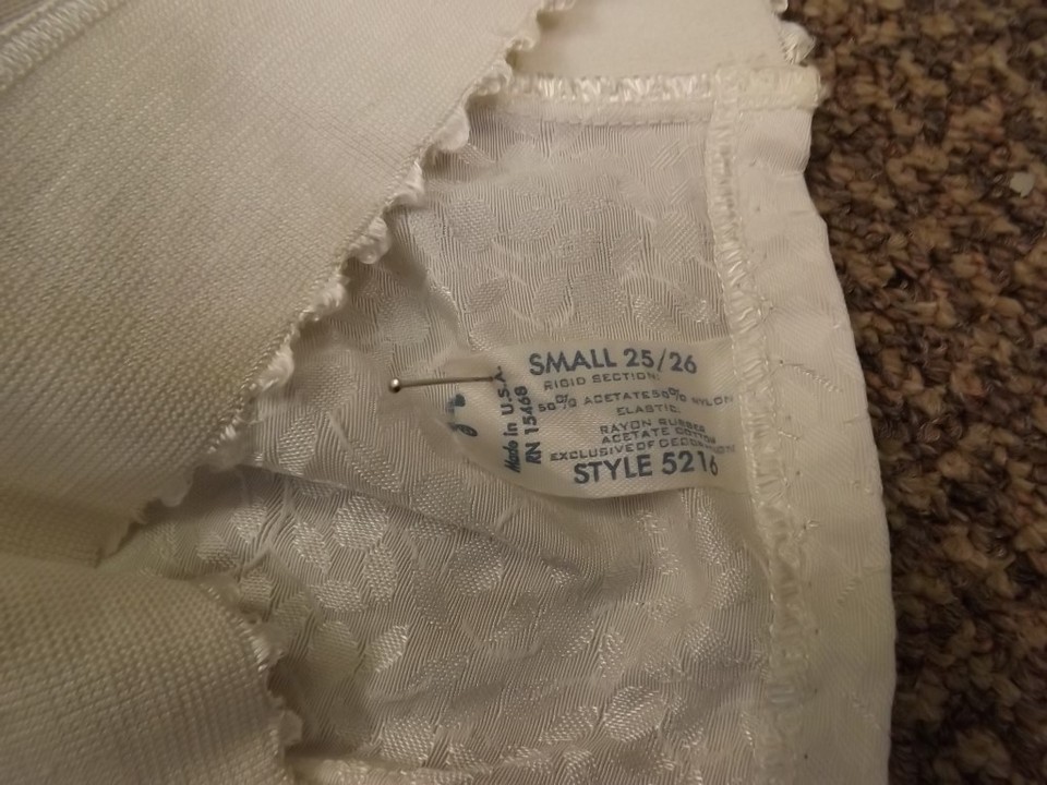 Lovely Vtg 50s 60s NEW Hi Waist Rayon Rubber Open Bottom Garters Girdle ...