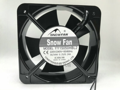 SNOWFAN Fan YY15050HBL2 AC 220V 36W/34W 0.25/0.24A 15050 15CM 2 Wire | eBay