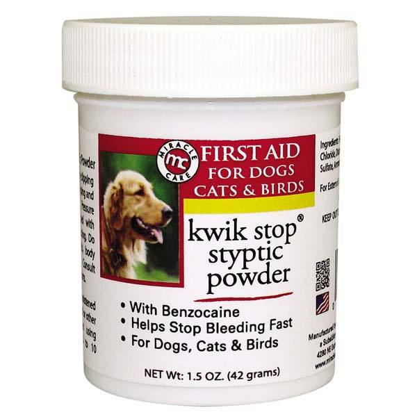 GIMBORN Kwik Stop Styptic Powder Dog Cat & Bird Nail Care - 3 Sizes ...