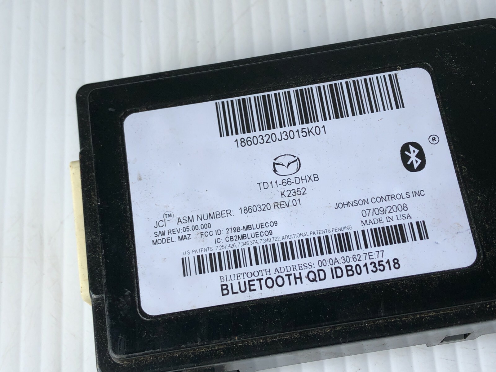 2009 - 2012 Mazda CX-9 Bluetooth Communication Control Module TD11-66 ...