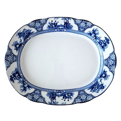13" BOOTHS Ming Oval Serving Platter England | eBay