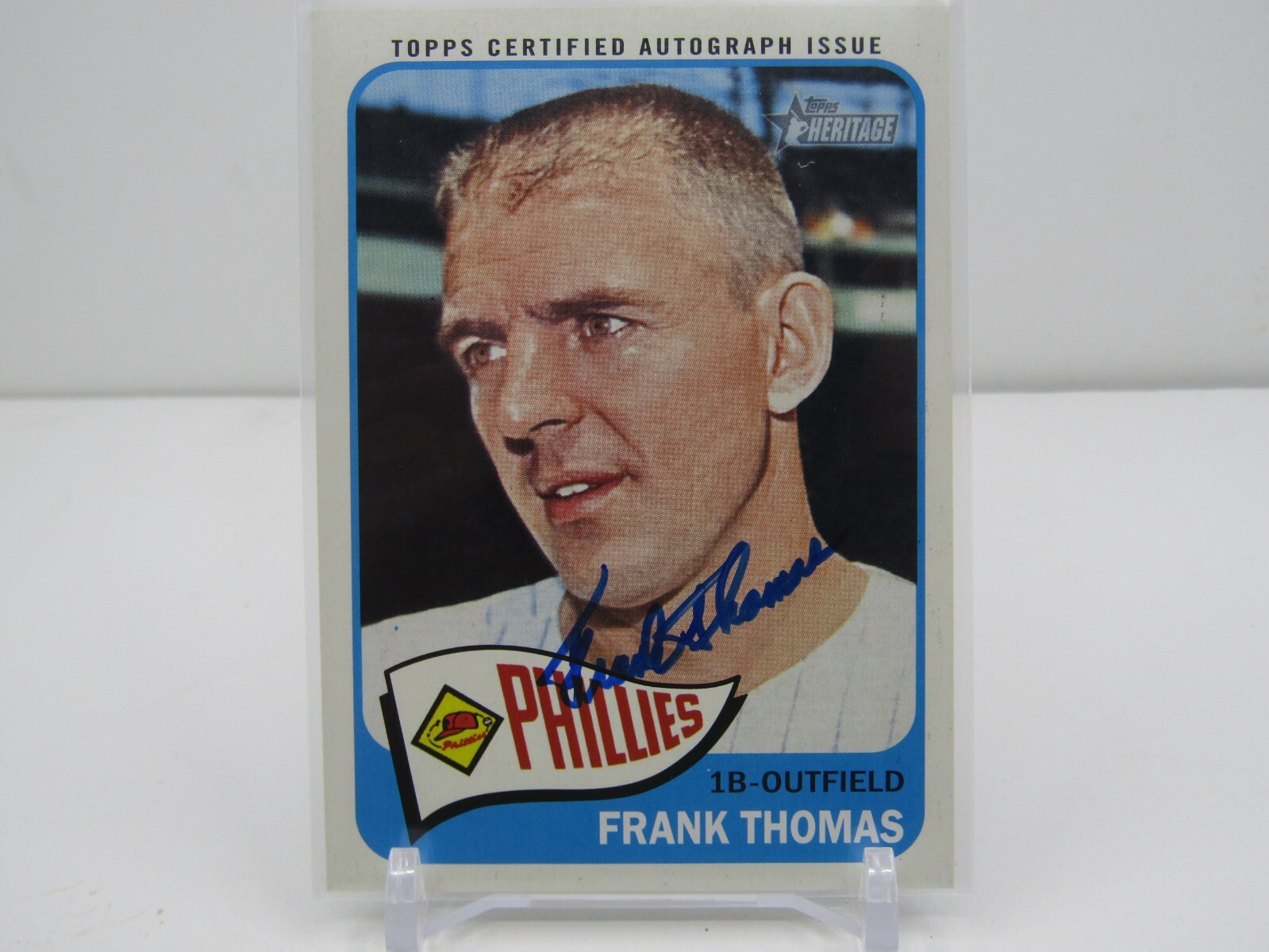 FRANK THOMAS 2014 TOPPS HERITAGE REAL ONE AUTOGRAPH AUTO- PHILLIES!! | eBay