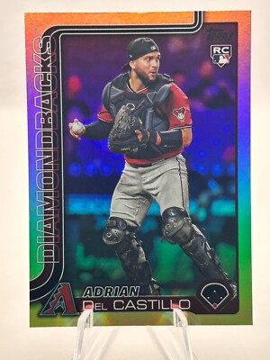ADRIAN DEL CASTILLO 2025 TOPPS SILVER FOIL ROOKIE ARIZONA DIAMONDBACKS ...