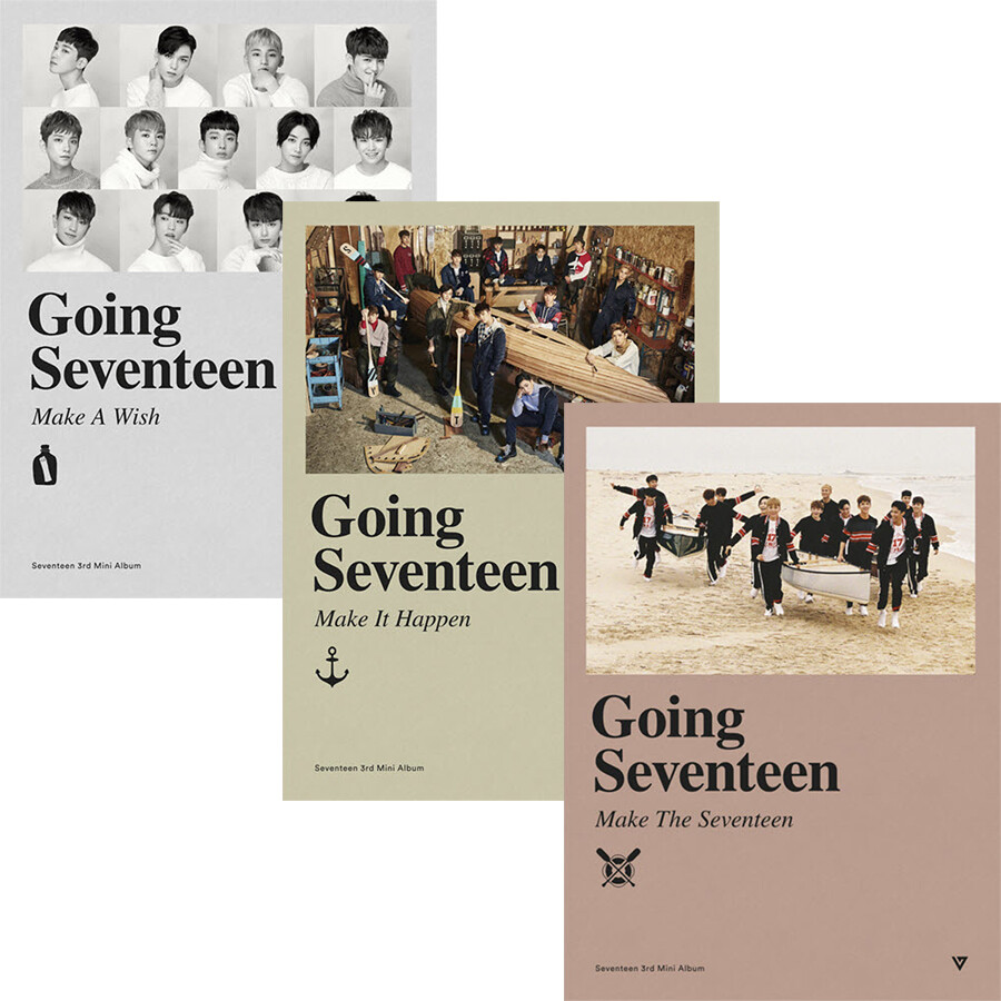 SEVENTEEN [GOING SEVENTEEN] 3rd Mini Album CD+Photo Book+2 Card+Pass+B ...