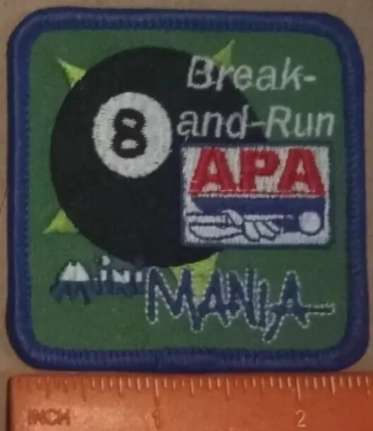 Break-and-Run APA Mini Mania embroidered sew on patch | eBay