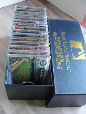 Major League Baseball Ballpark Coin Collection & Collectors Box 15 24K ...