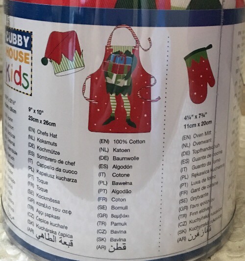 Christmas Apron Cubby House Kids Chef Clothes Set | eBay