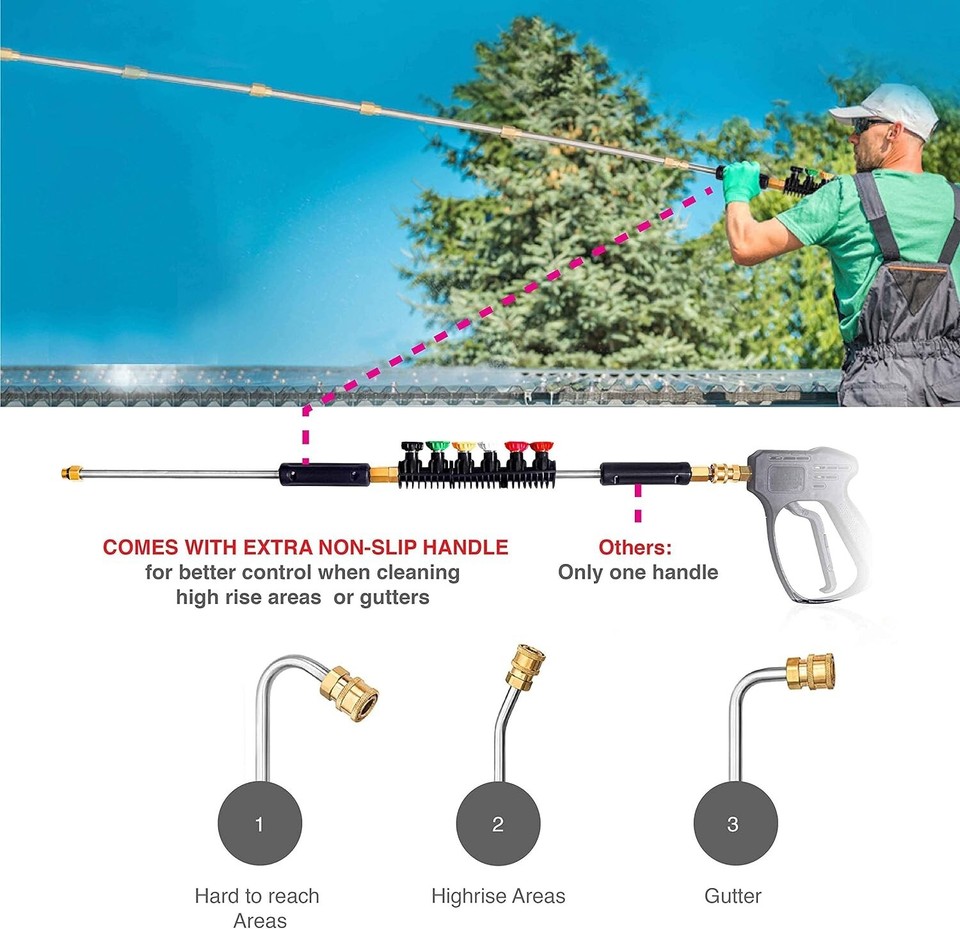 Power Washer Accessories - Pressure Washer Attachment Set - Power ...
