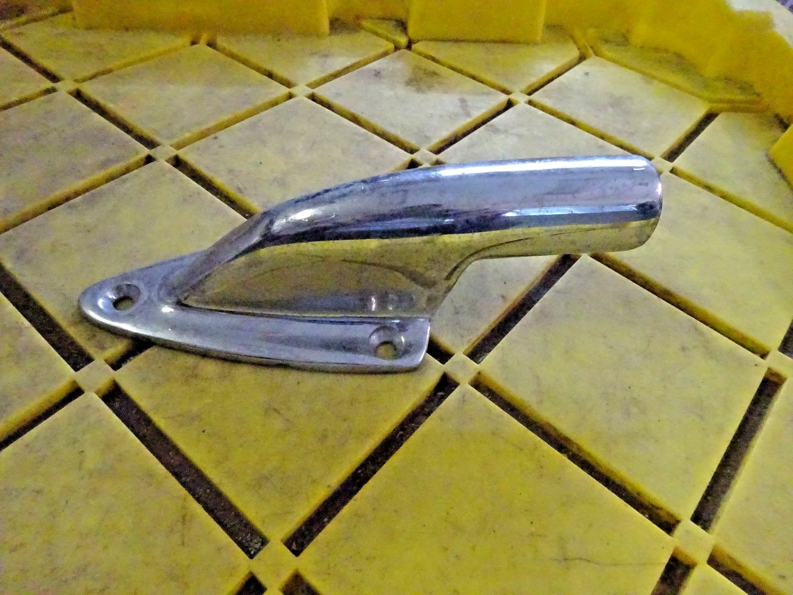 BOW RAIL FITTINGS END FITTING 1" OD TUBE CHROME BOAT 8"L | eBay