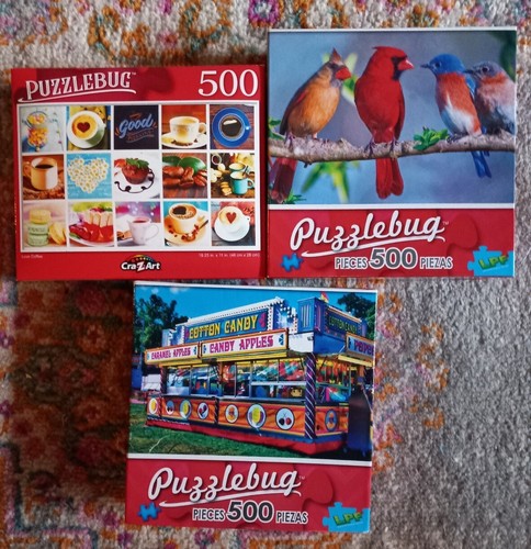 Jigsaw Puzzles 500 Pieces Puzzlebug Assorted Mix #a4 Lot of 3 | eBay