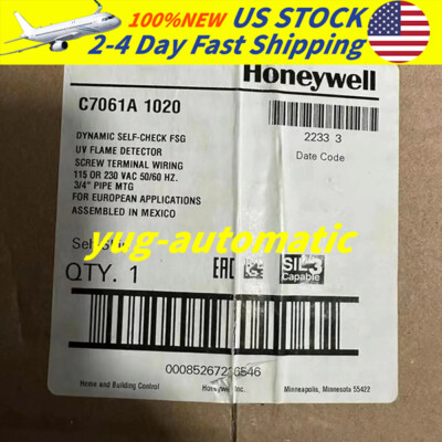 Brand New Honeywell C7061A-1020 UV Flame Detector Free Shipping | eBay